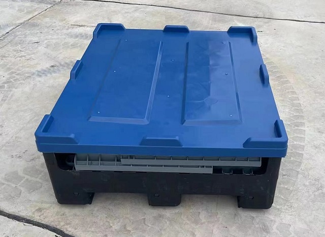 Reusable Plastic Collapsible Pallet Container with Lid - Buy ...